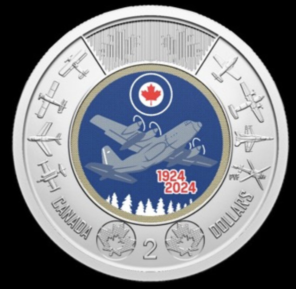 RCAF Centennary Toonie Released - Canadian Aviator Magazine